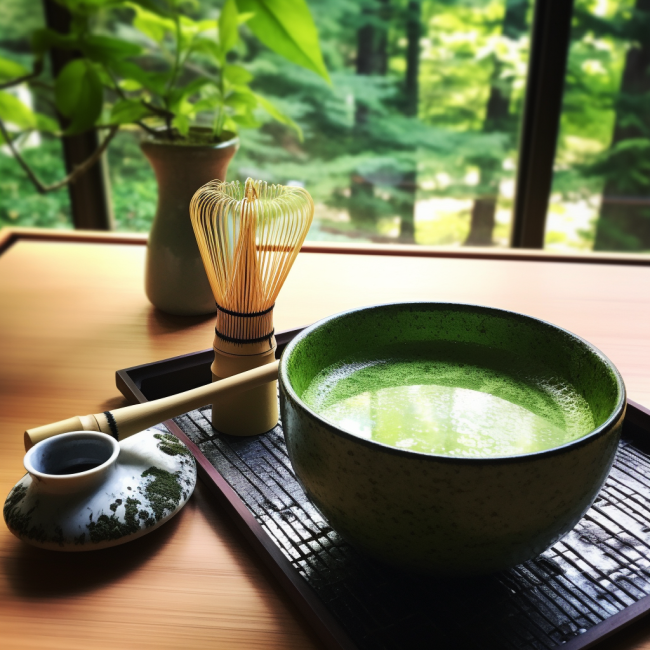Matcha Tea Unraveled: 5 Things You Need to Know. Leaves with hugs